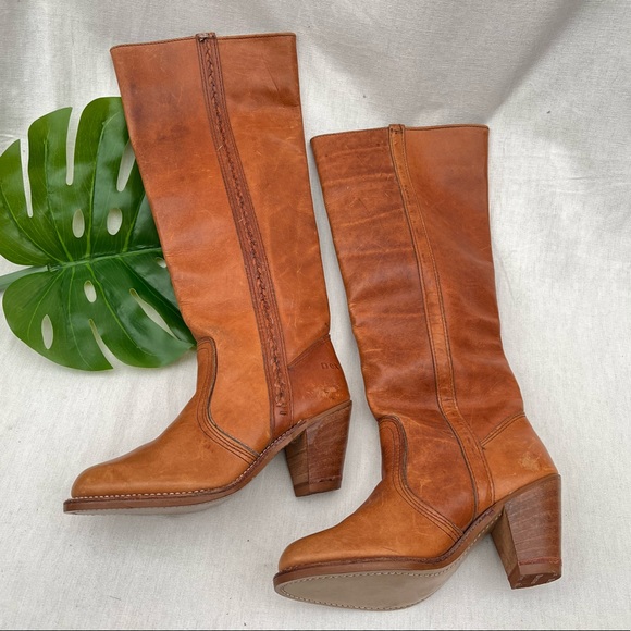 Dex | Shoes | Vintage 7s Dex Leather Boots Sz 5 | Poshmark